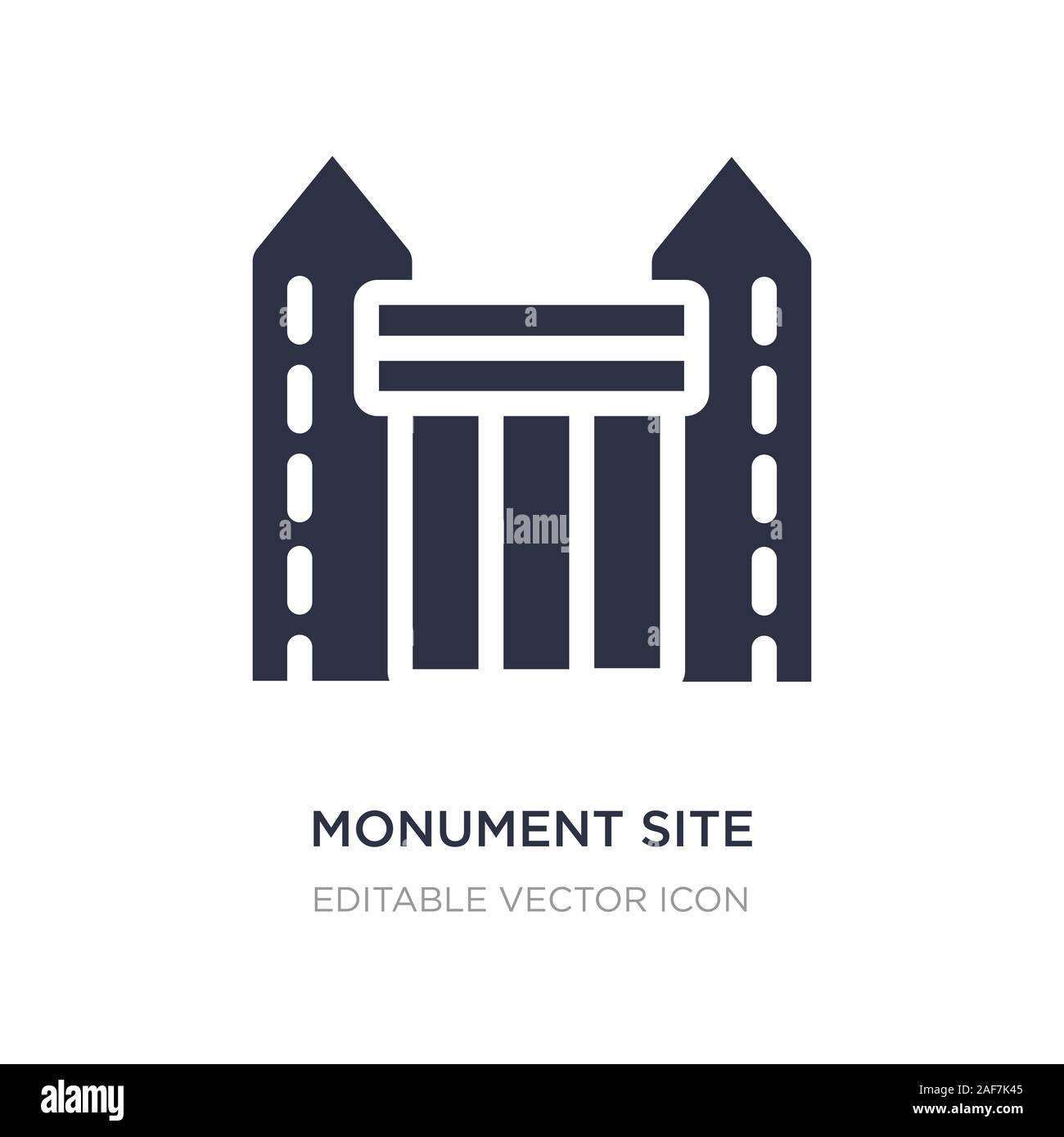 Denkmal Symbol auf weißem Hintergrund. Einfaches element Abbildung von ...