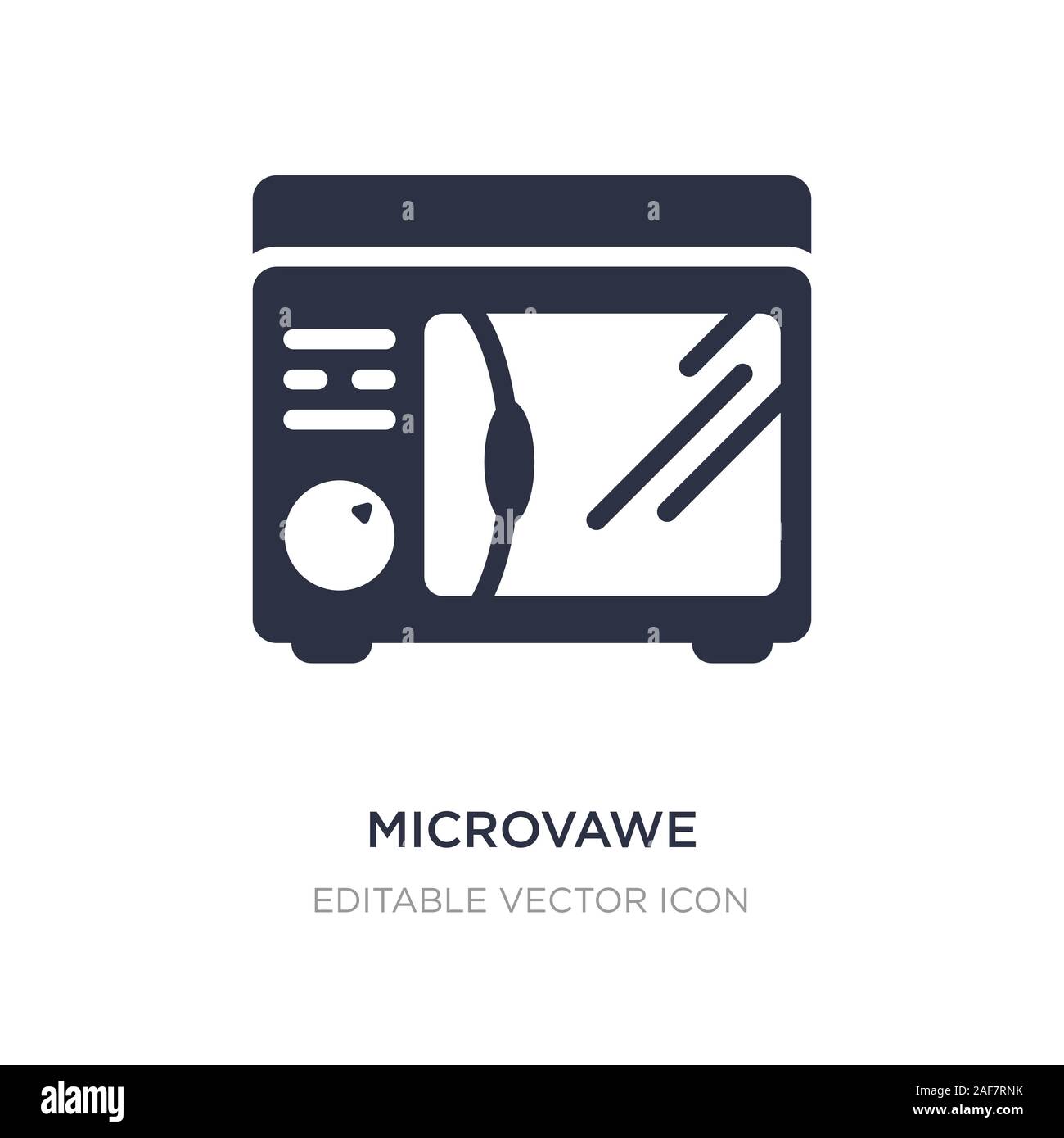 Mikrowelle Symbol auf weißem Hintergrund. Einfaches element Abbildung ...