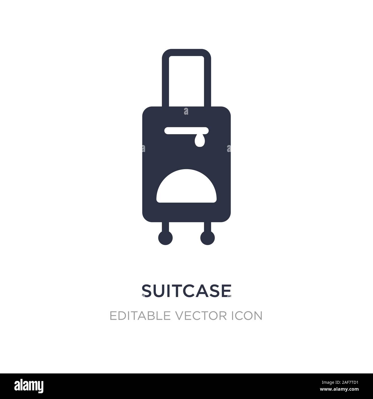 Koffer Symbol auf weißem Hintergrund. Einfaches element Abbildung kann ...