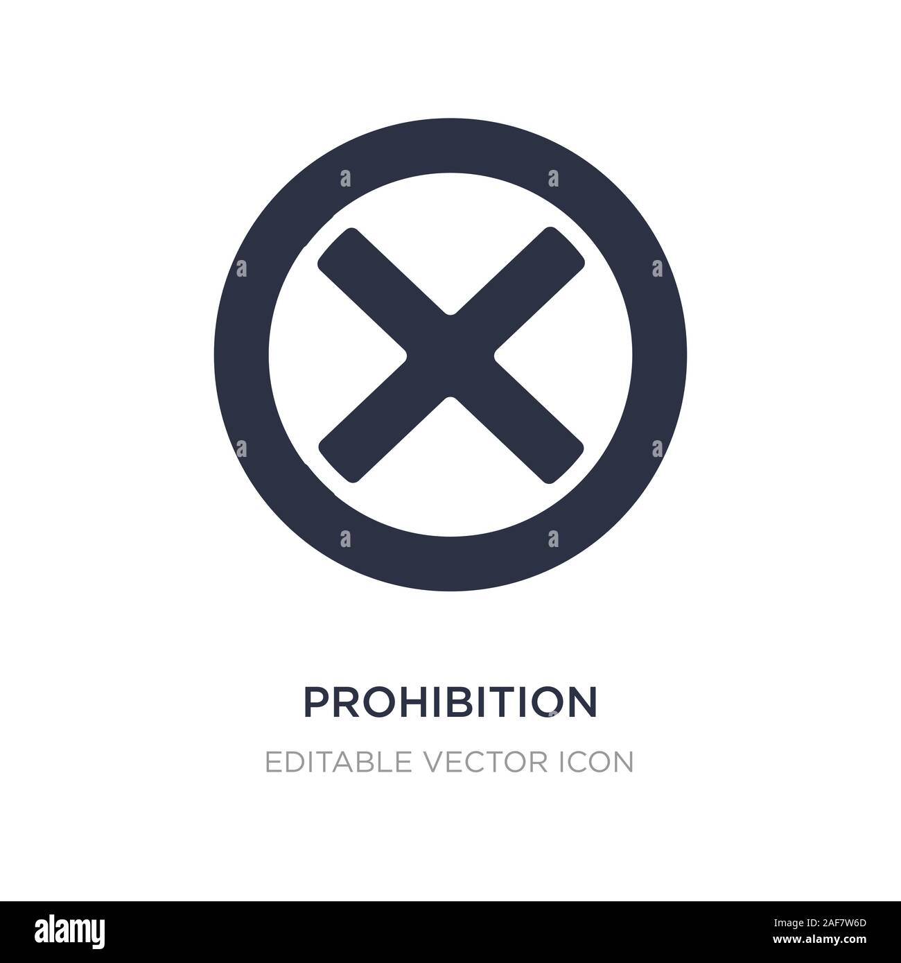 Verbot Symbol auf weißem Hintergrund. Einfaches element Abbildung kann ...