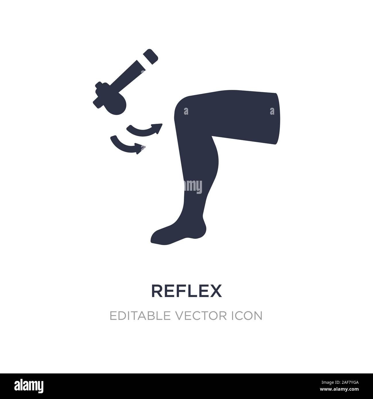 Reflex Symbol auf weißem Hintergrund. Einfaches element Abbildung kann ...