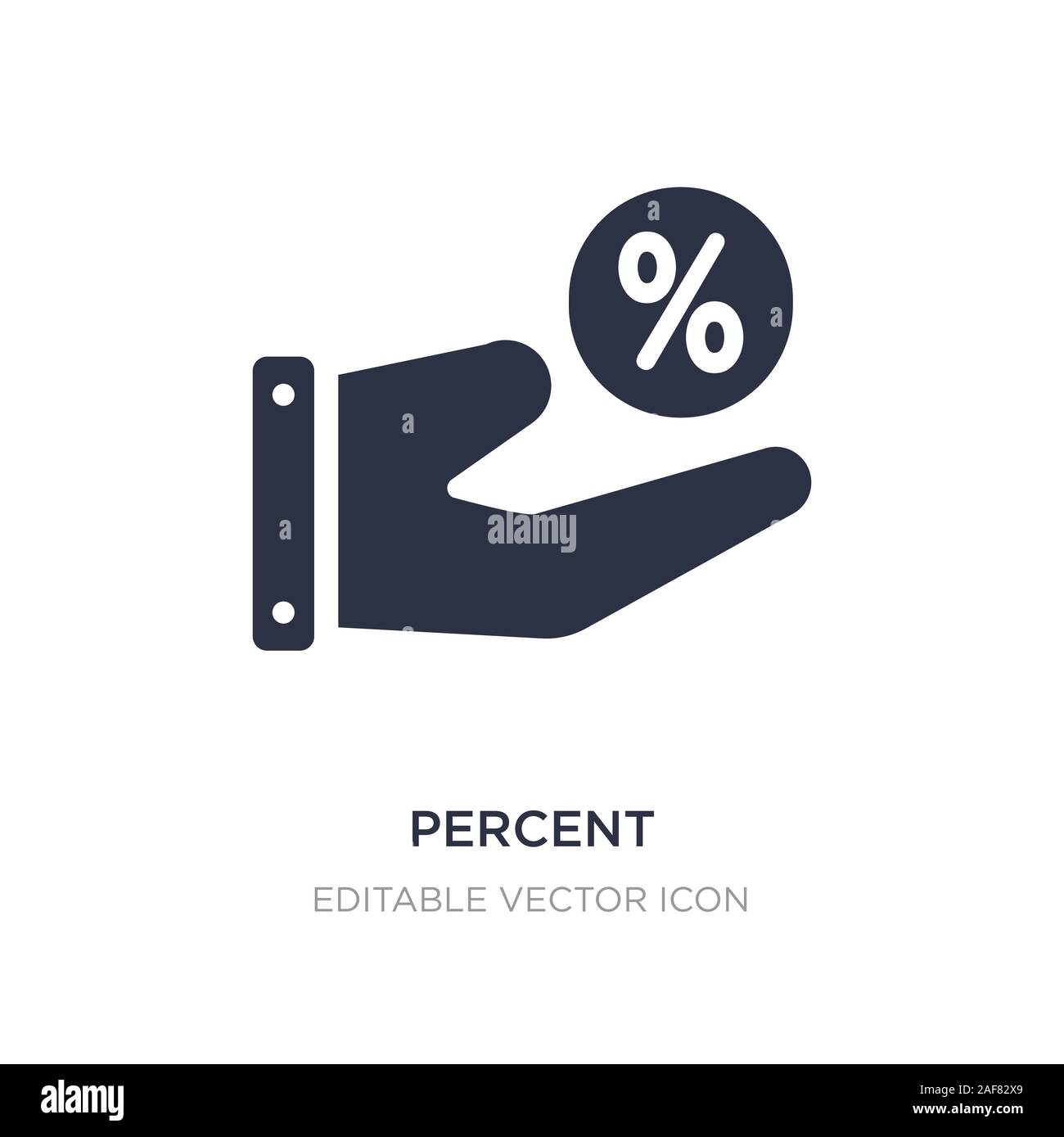 Prozent Symbol auf weißem Hintergrund. Einfaches element Abbildung kann ...