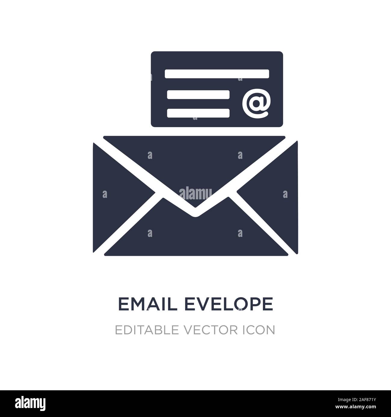 E-Mail evelope Symbol auf weißem Hintergrund. Einfaches element ...