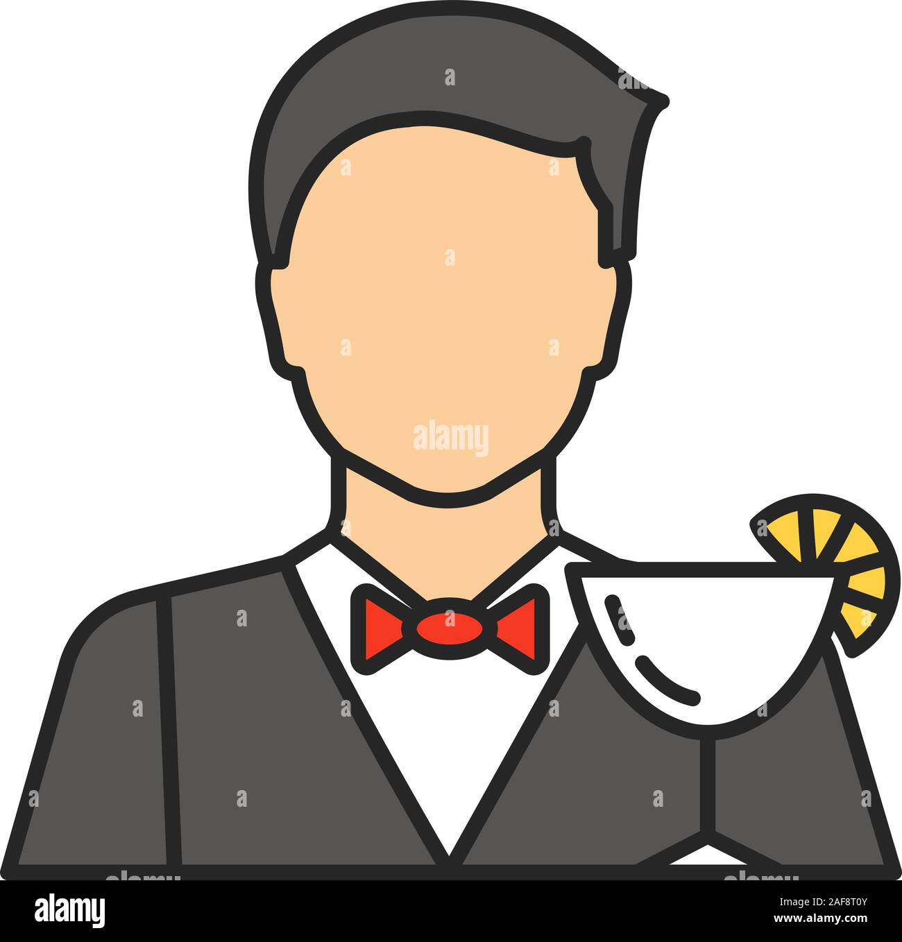 Barkeeper Farbe Symbol. Barmixer, Barkeeper. Isolierte Vector Illustration Stock-Vektorgrafik ...