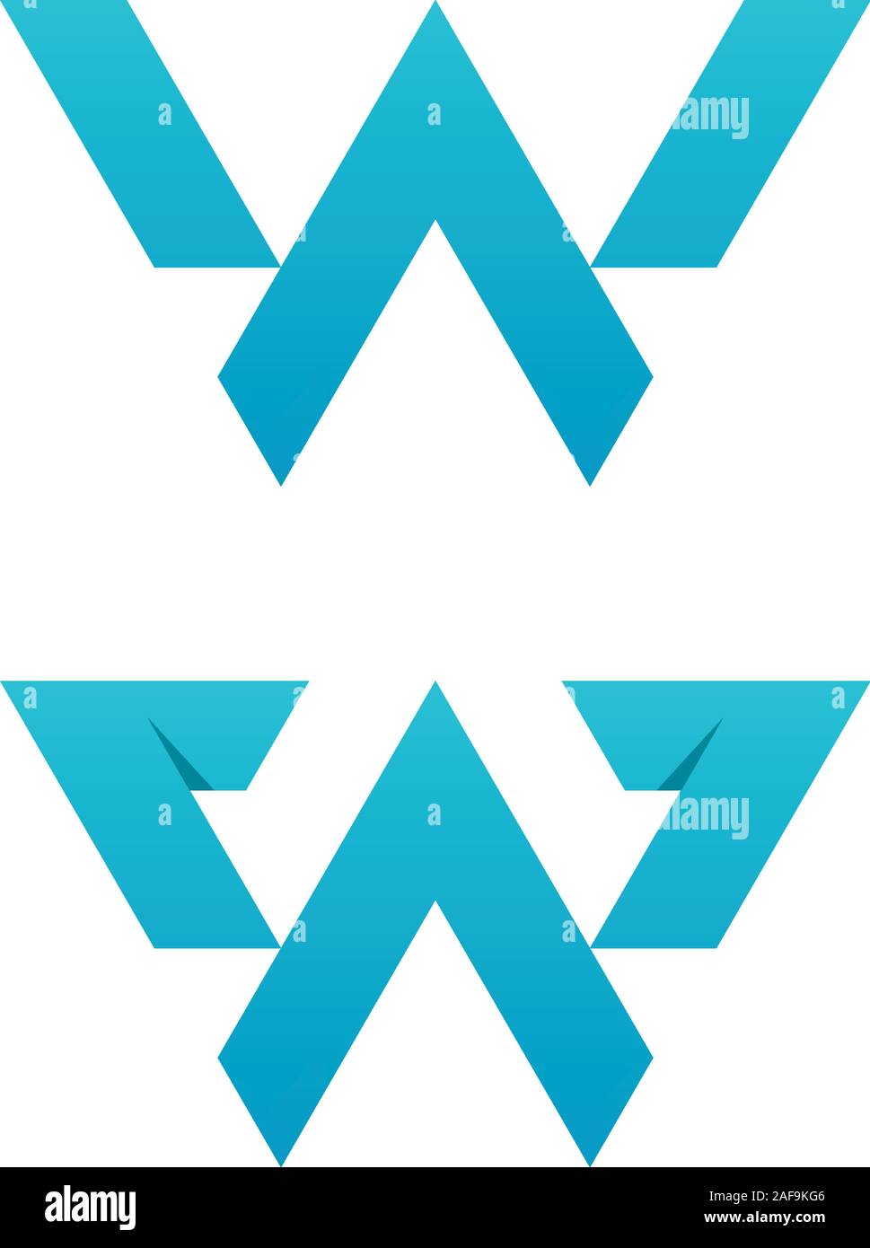 W signatur logo Stock-Vektorgrafiken kaufen - Alamy
