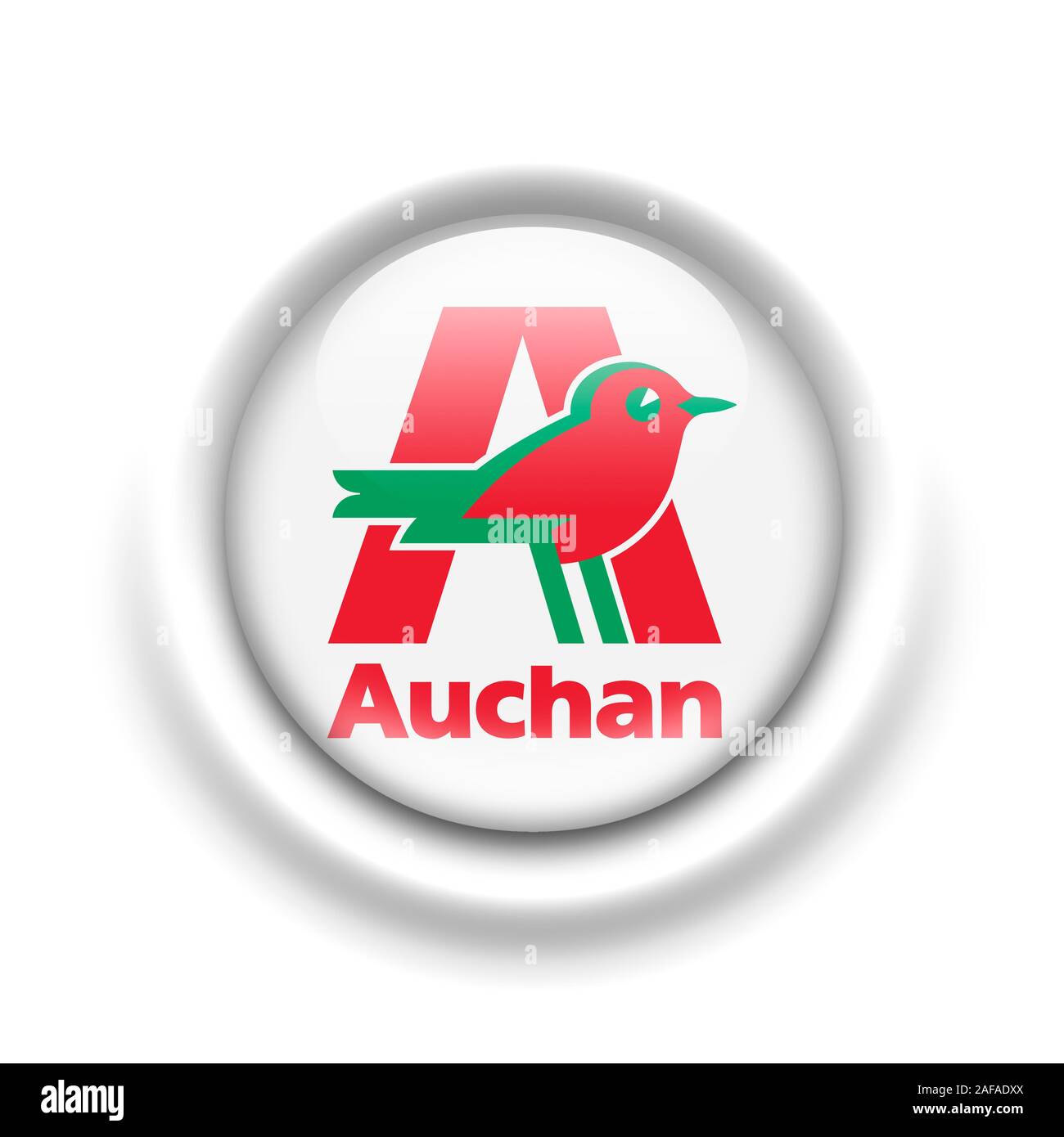 Auchan logo Ausgeschnittene Stockfotos und -bilder - Alamy