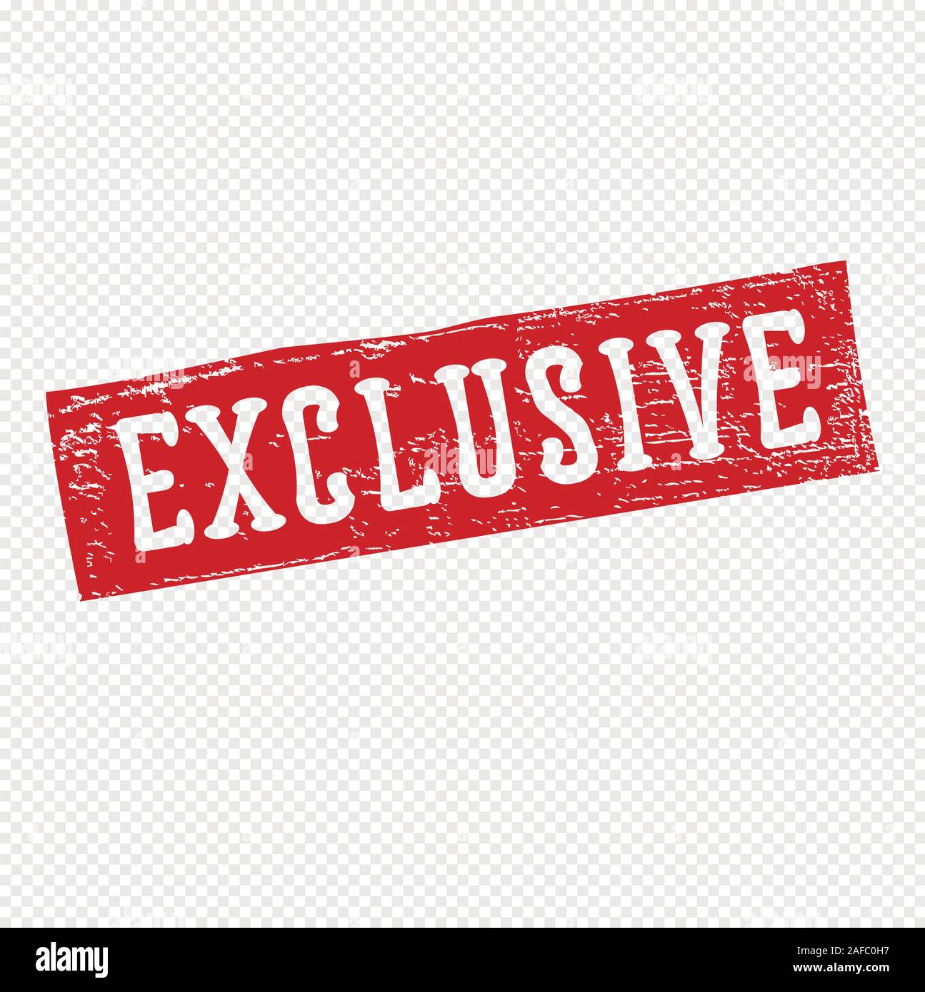 Grunge rot Exklusive square Gummidichtung Stempel auf transparenten ...
