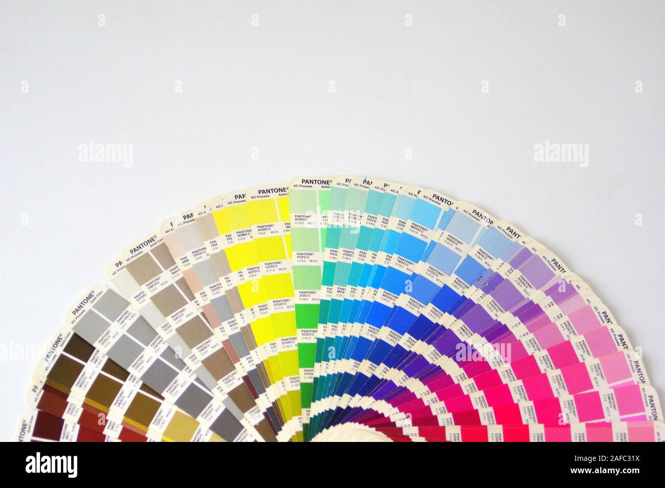 Color Palette Guide Isolated on White Background. Beispiel-Farben ...