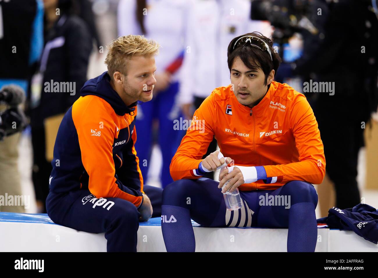 Nagano, Japan. 15 Dez, 2019. (L und R) Hein Otterspeer, Kai Verbij (NED ...