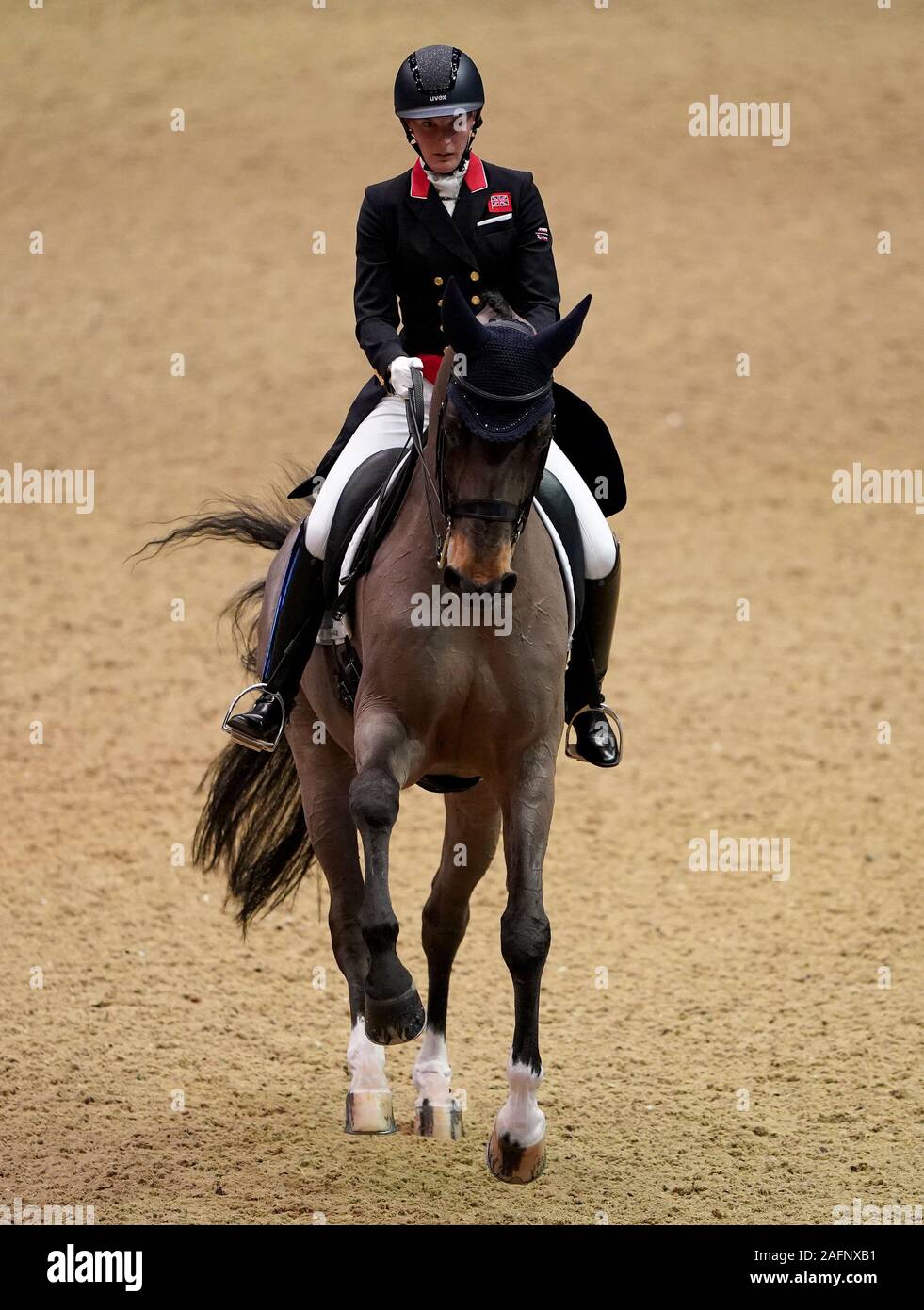 Großbritanniens Lara Butler reiten Rubin Al Asad während der Klasse D1 ...
