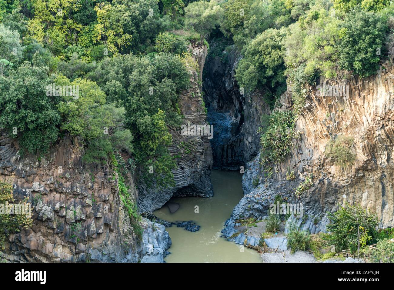 Alcantara Schlucht Sizilien