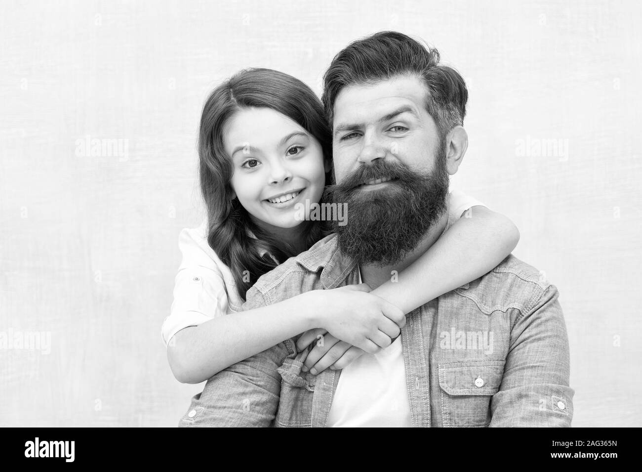 Familie Hug Stärkung Der Vater Tochter Beziehungen Kind Und Papa Die