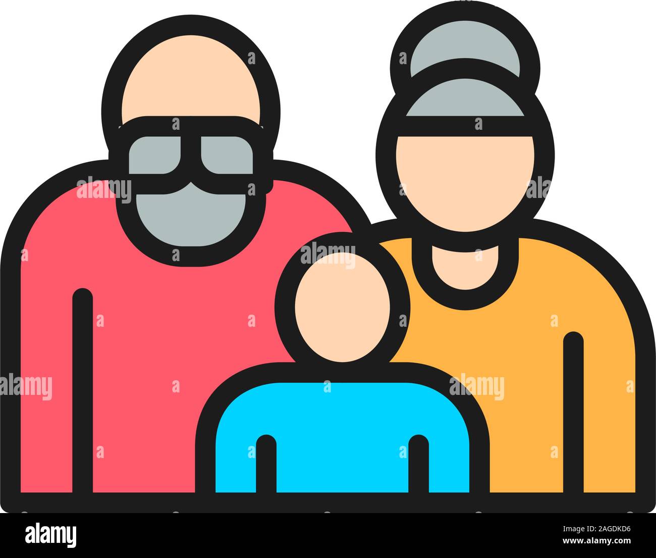 Linie der rentner Stock-Vektorgrafiken kaufen - Alamy