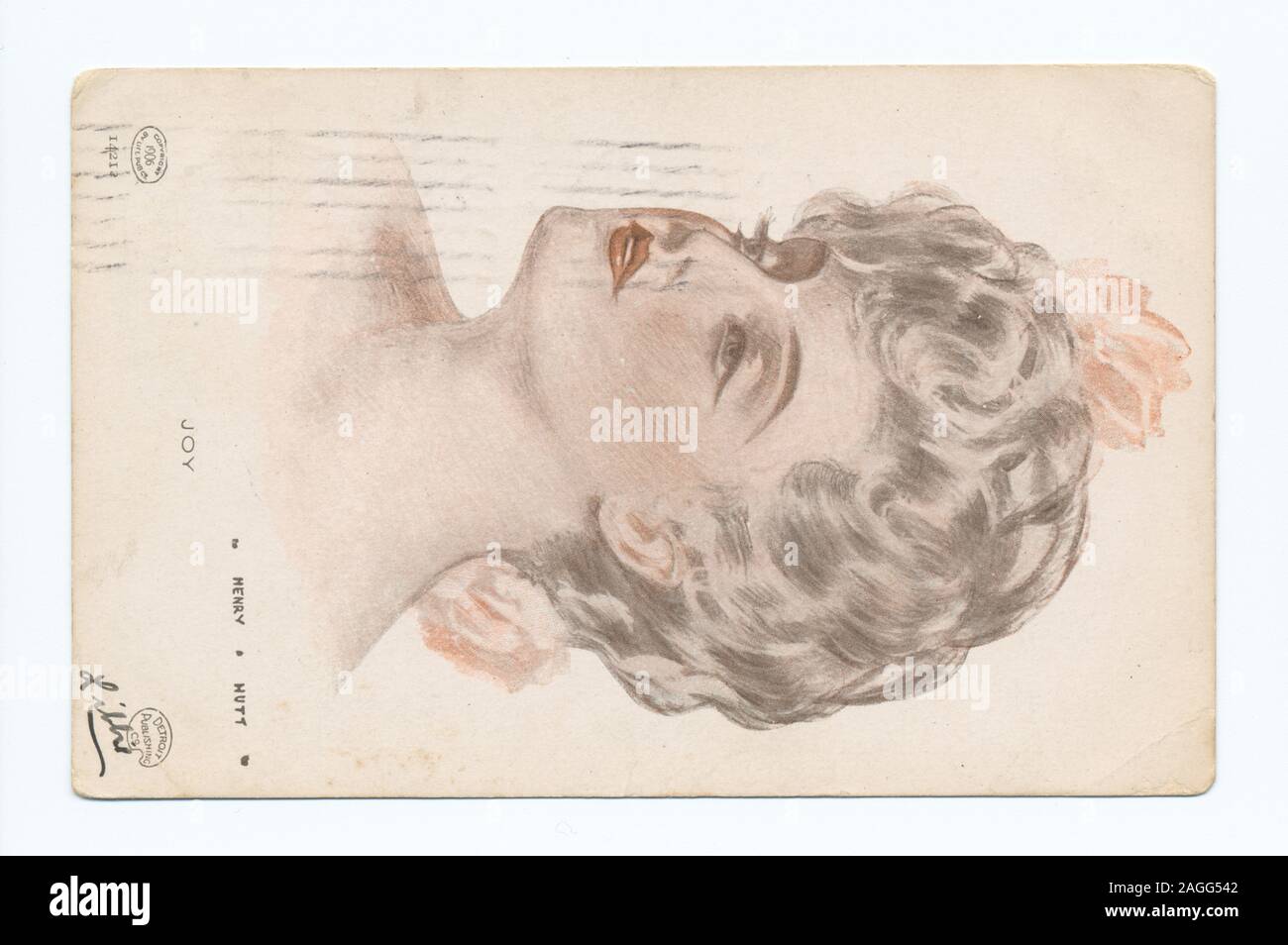 Postkarte Serie Nummer: 14212 1905+. Enthält das "Life"-Cartoon Serie ...