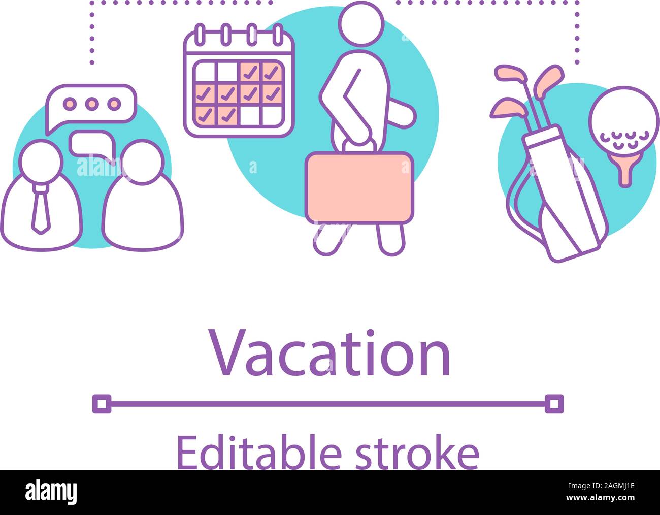 Ferienhäuser Konzept Symbol. Wochenende. Geschäftsmann in Urlaub gehen ...