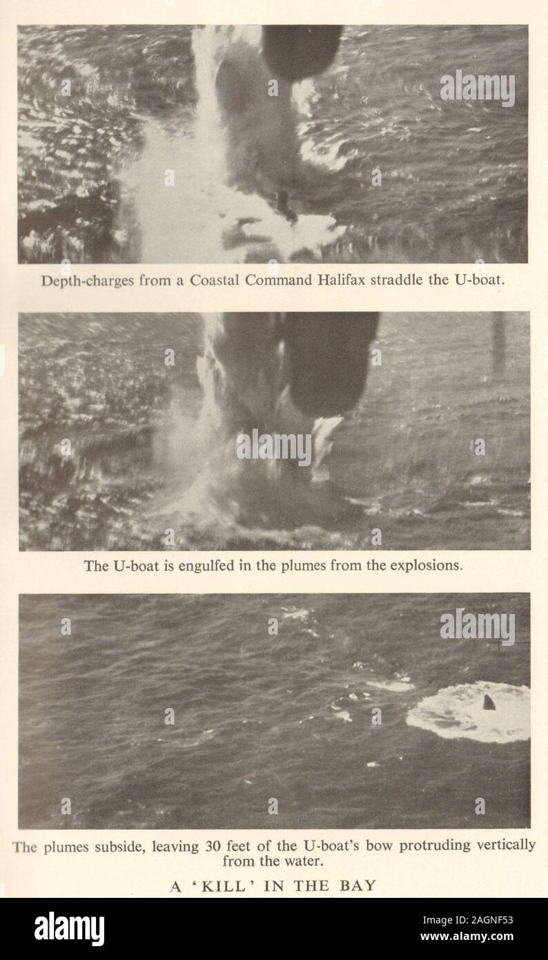 RAF Coastal Command Halifax Waschbecken deutsche U-Boot mit ...