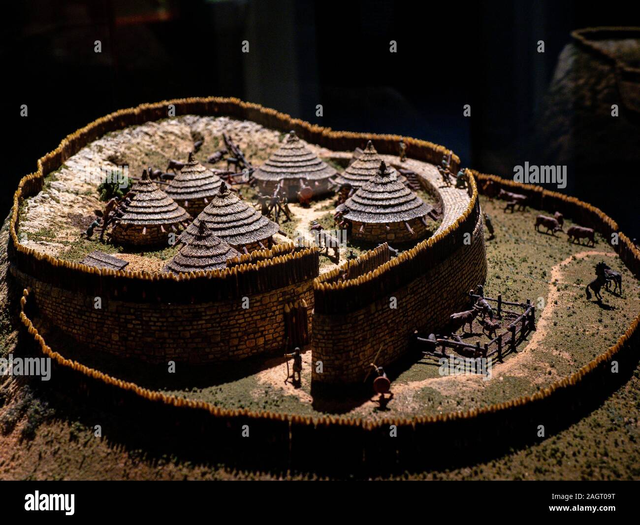 Maqueta de un Oppida, Arkeologi aqueologico Museoa, Museum, Bilbao ...