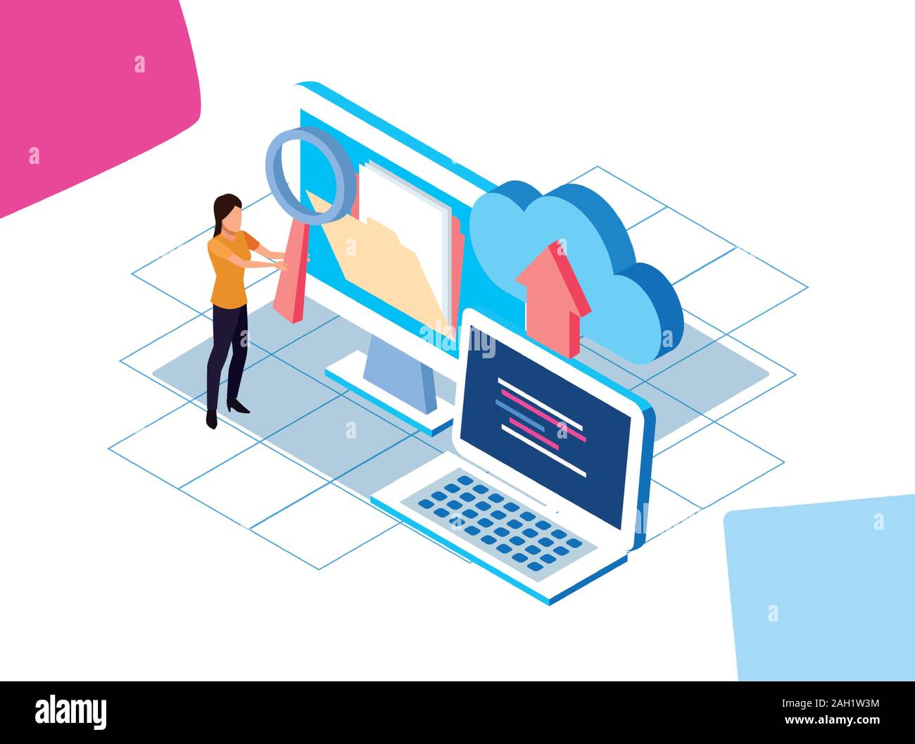 Mainframe computer Stock-Vektorgrafiken kaufen - Alamy