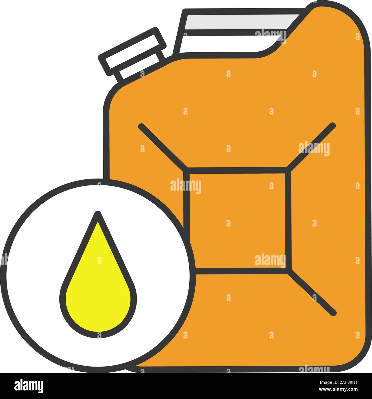 Stahl Jerry kann das Symbol die Farbe. Benzin kann. Benzin ...
