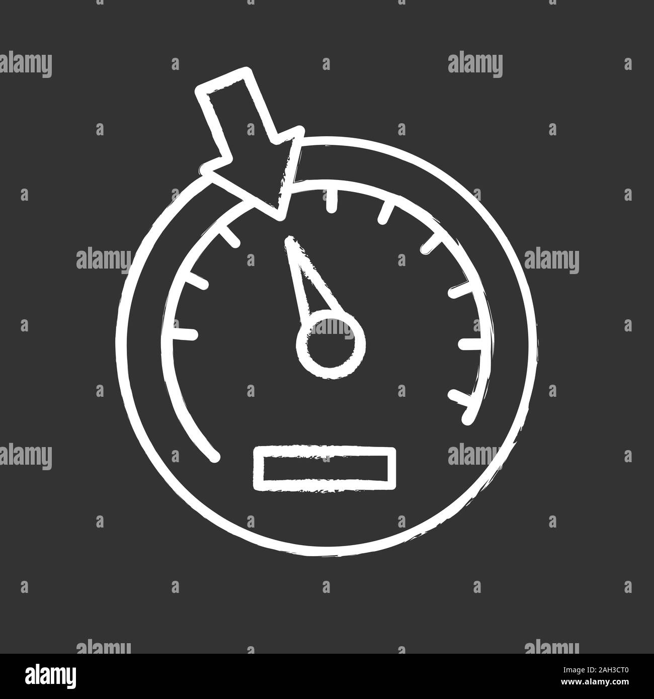 Tachometer chalk Symbol. Armaturenbrett. Fahrzeug Instrumententafel ...