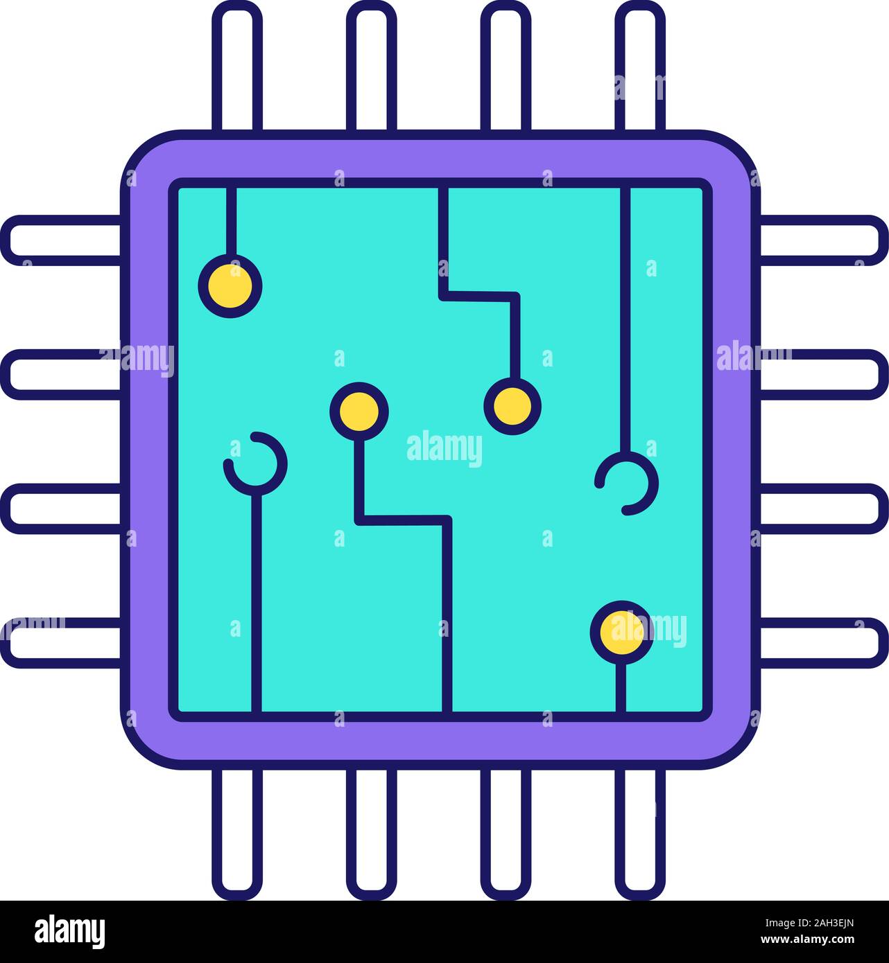 Cartoon illustration computer cpu unit -Fotos und -Bildmaterial in ...