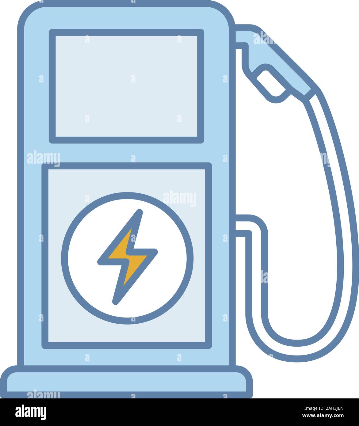 Elektrofahrzeug Ladestation farbiges Icon. Elektrische Auto Service ...