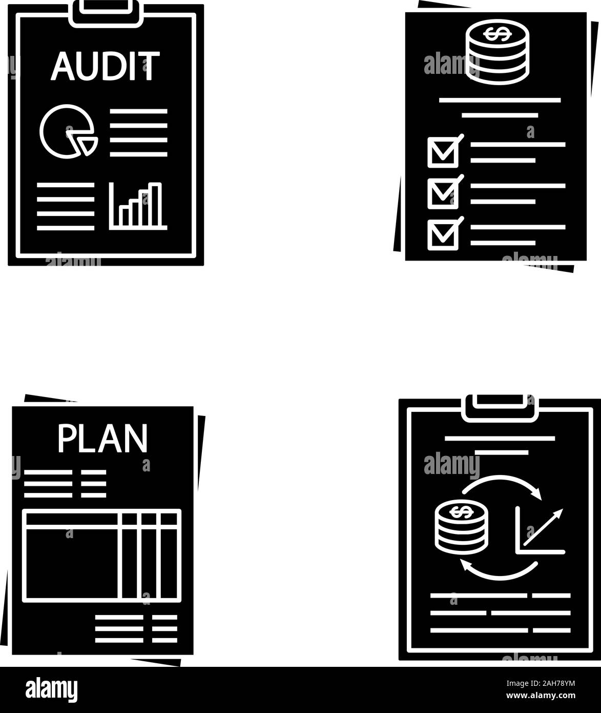 Audit Glyphe Symbole gesetzt. Bericht der Revisionsstelle, Budget ...