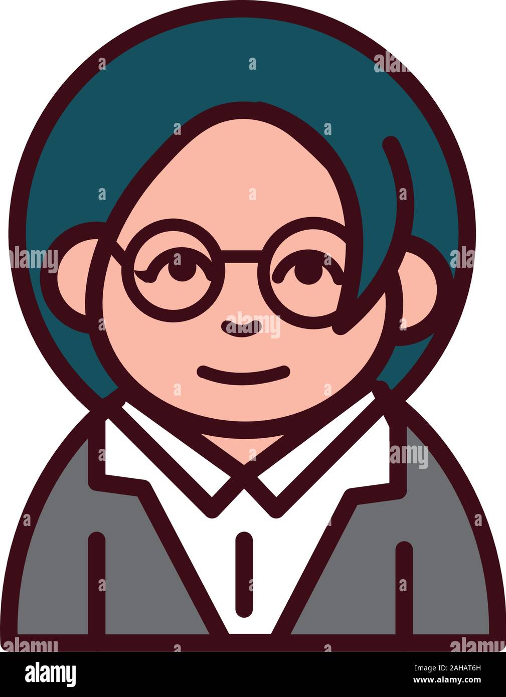 Man Cartoon Character Portrait Menschen Vector Illustration Stock ...