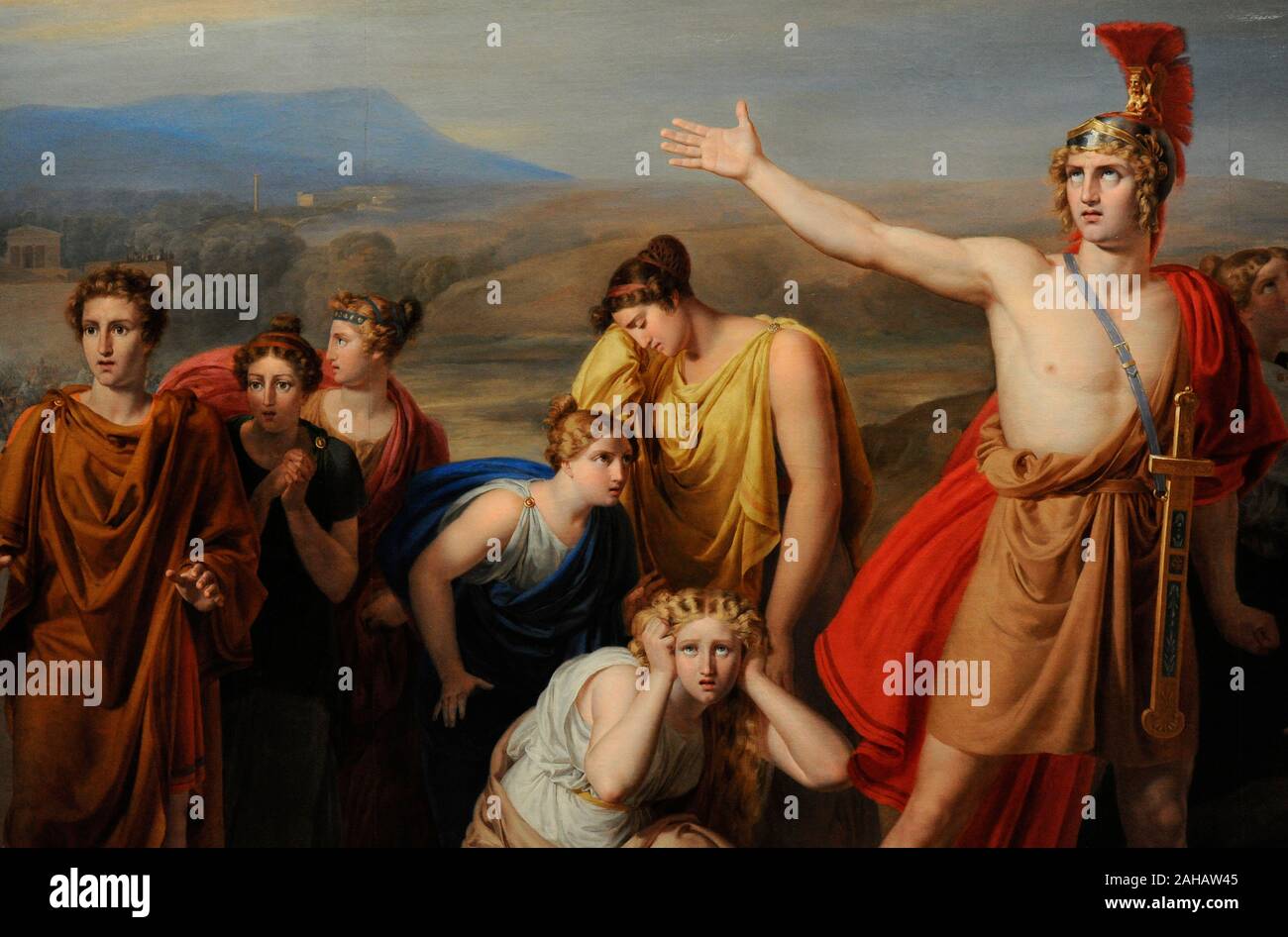 Rafael Tegeo (1798-1856). Spanischer Maler. Antilochus nimmt die ...