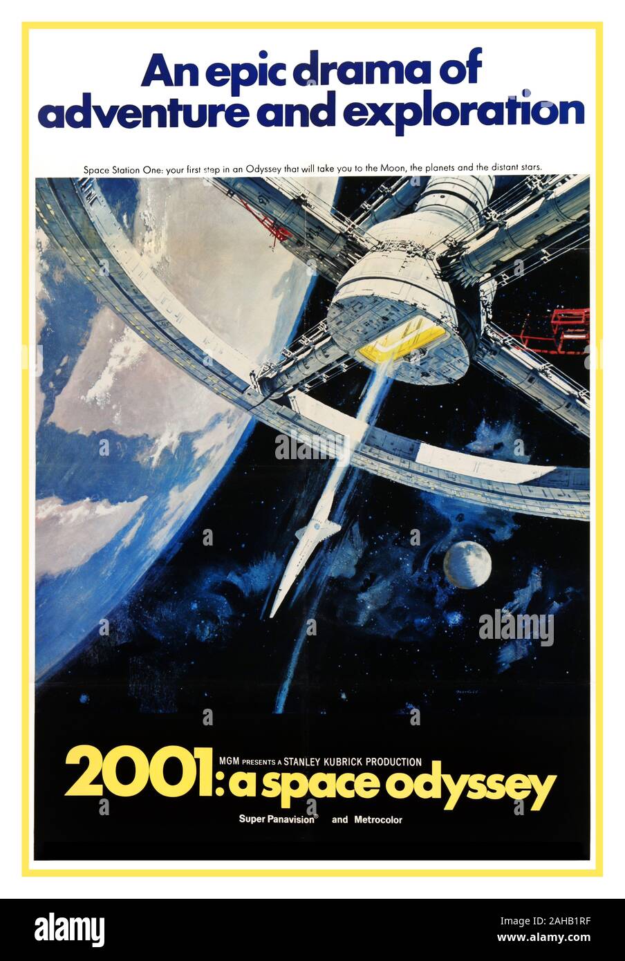 2001 ein space odyssey vintage filmplakat Stockfotos und -bilder Kaufen ...
