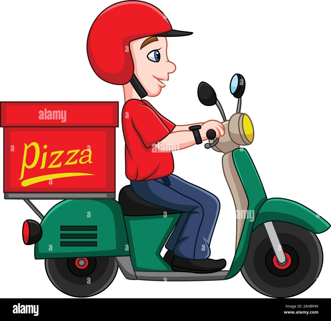 Cartoon motorcyclist -Fotos und -Bildmaterial in hoher Auflösung – Alamy