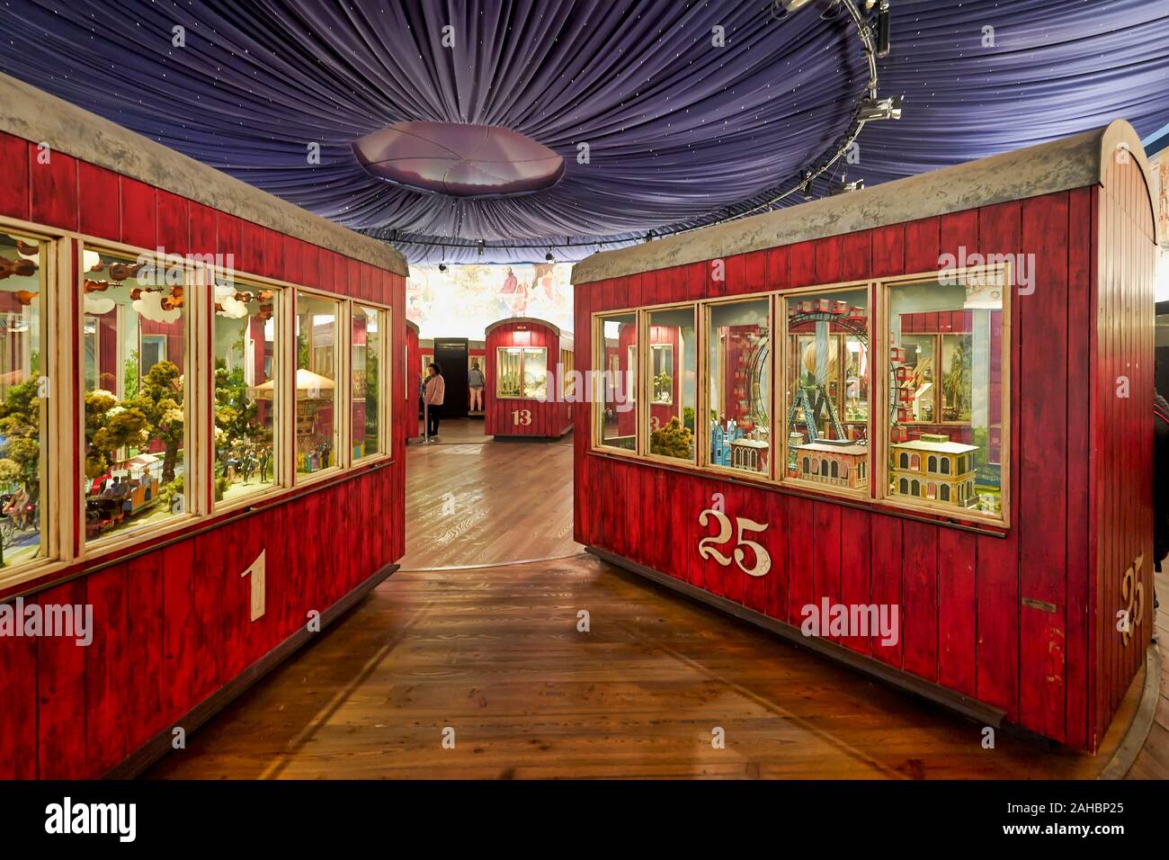 Riesenrad Panoramablick auf das Rad. Prater. Die älteste Riesenrad der ...