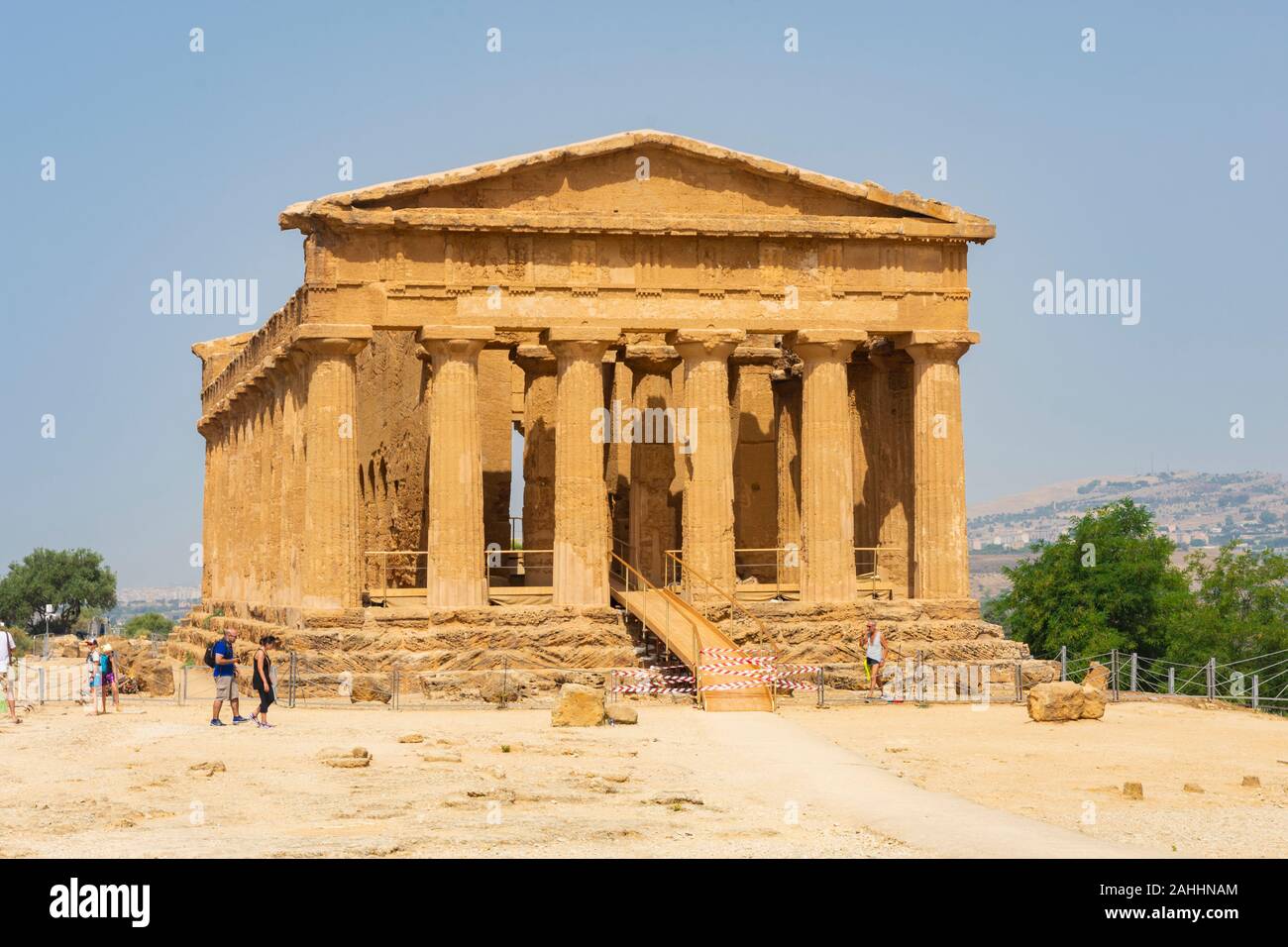 Der Tempel der Concordia ist eine antike griechische Tempel in der ...