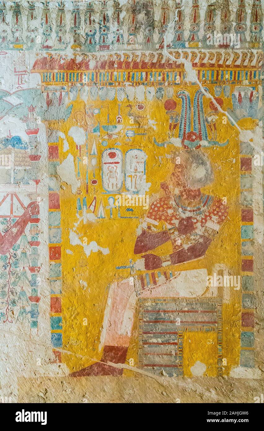 UNESCO Welterbe, Theben in Ägypten, das Tal der Adligen, Grab von ...