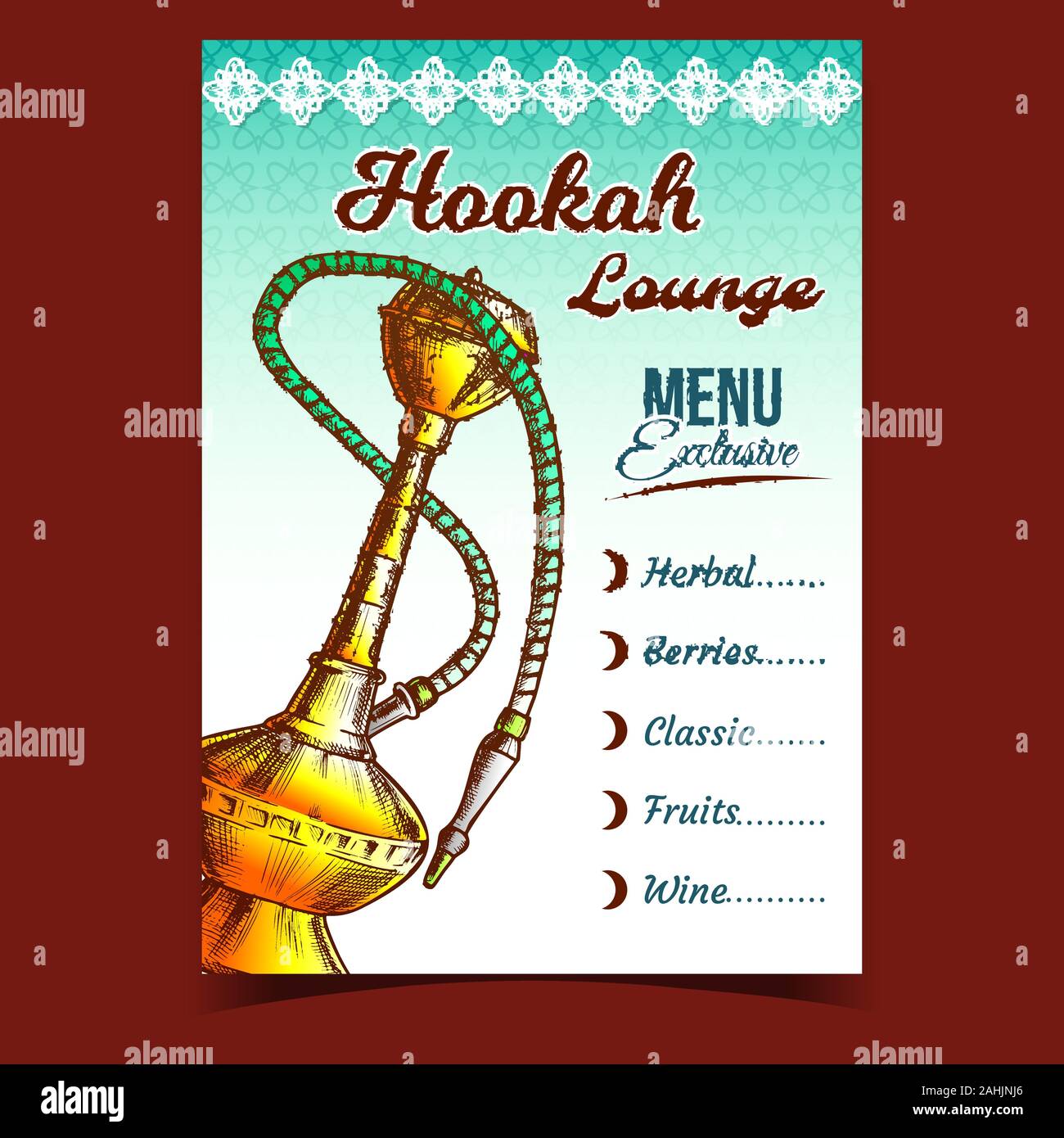Shisha flyer Stock-Vektorgrafiken kaufen - Alamy