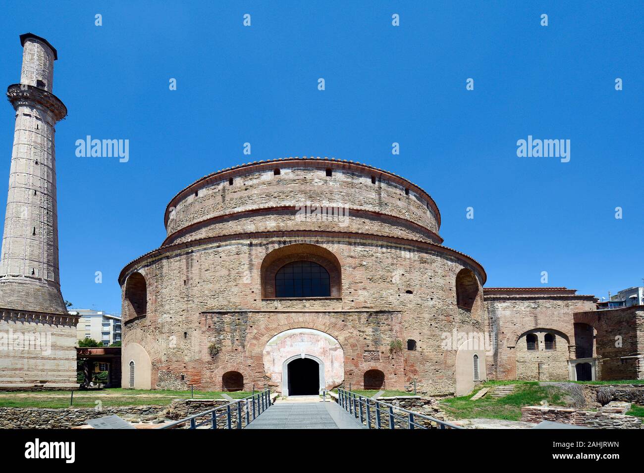 Griechenland, Thessaloniki aka Saloniki, Rotunde mit Minarett ...