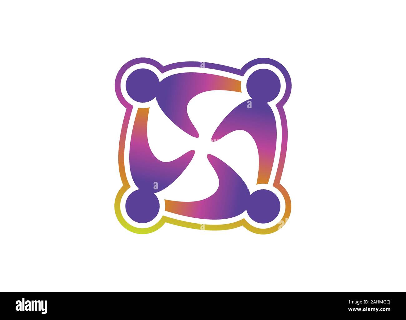 Verbinden Sie Menschen Logo Vorlage, Social Media Network Leute logo ...
