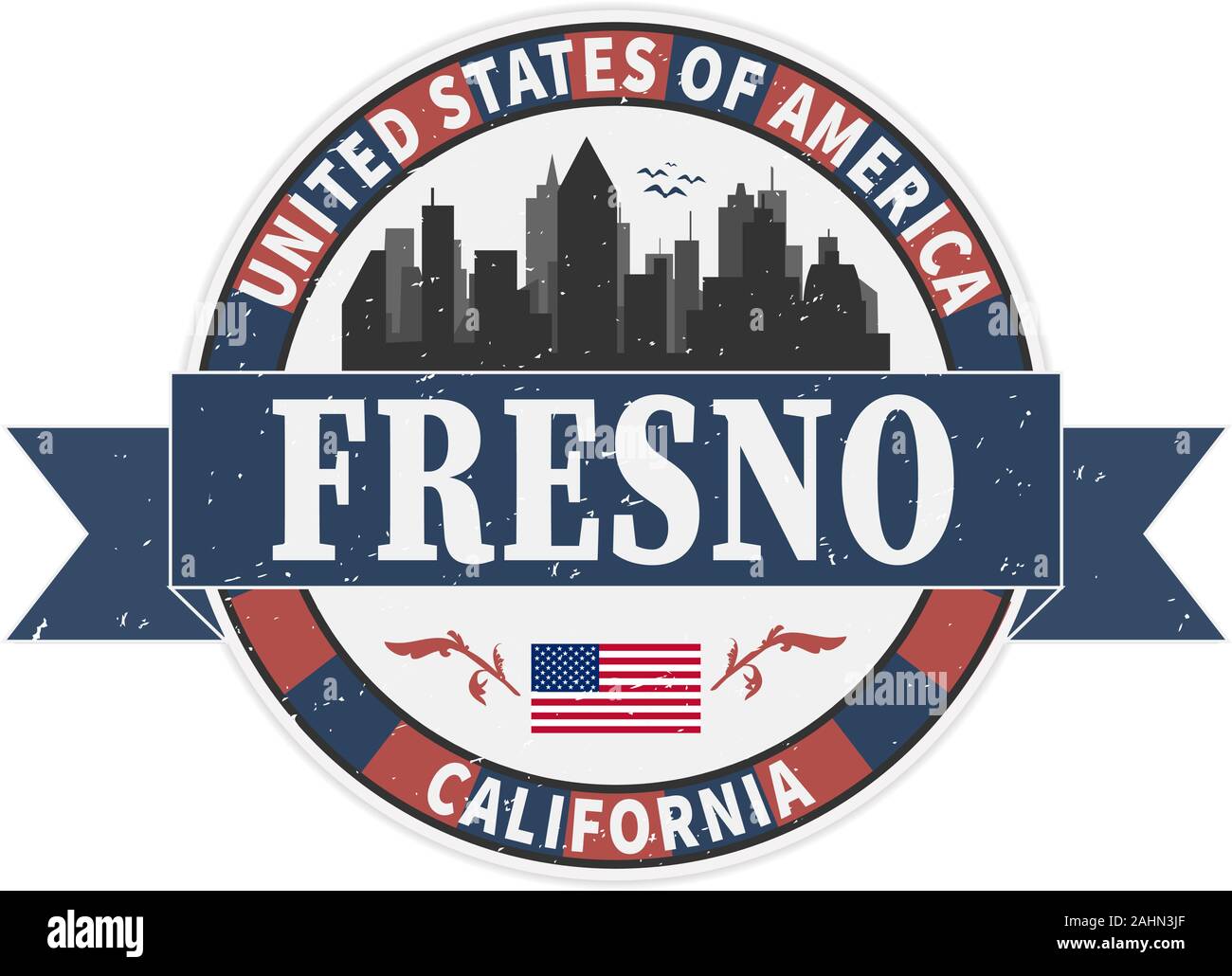 Fresno karte Stock-Vektorgrafiken kaufen - Alamy