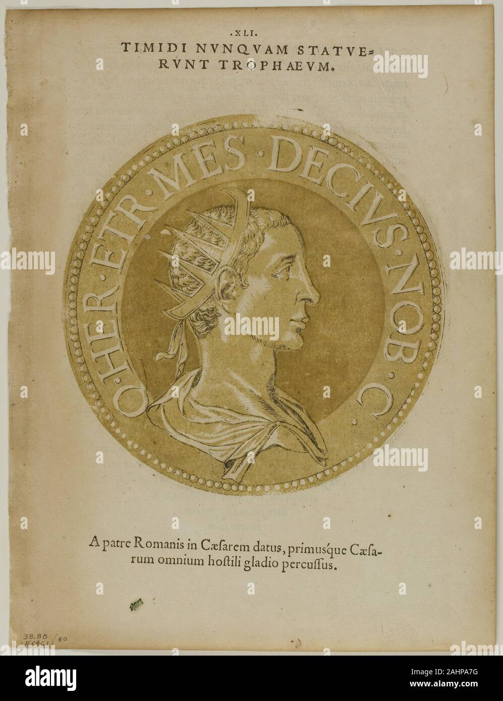 Hubrecht Goltzius. Kaiser Decius aus Icones Imperatorum Romanorum ...