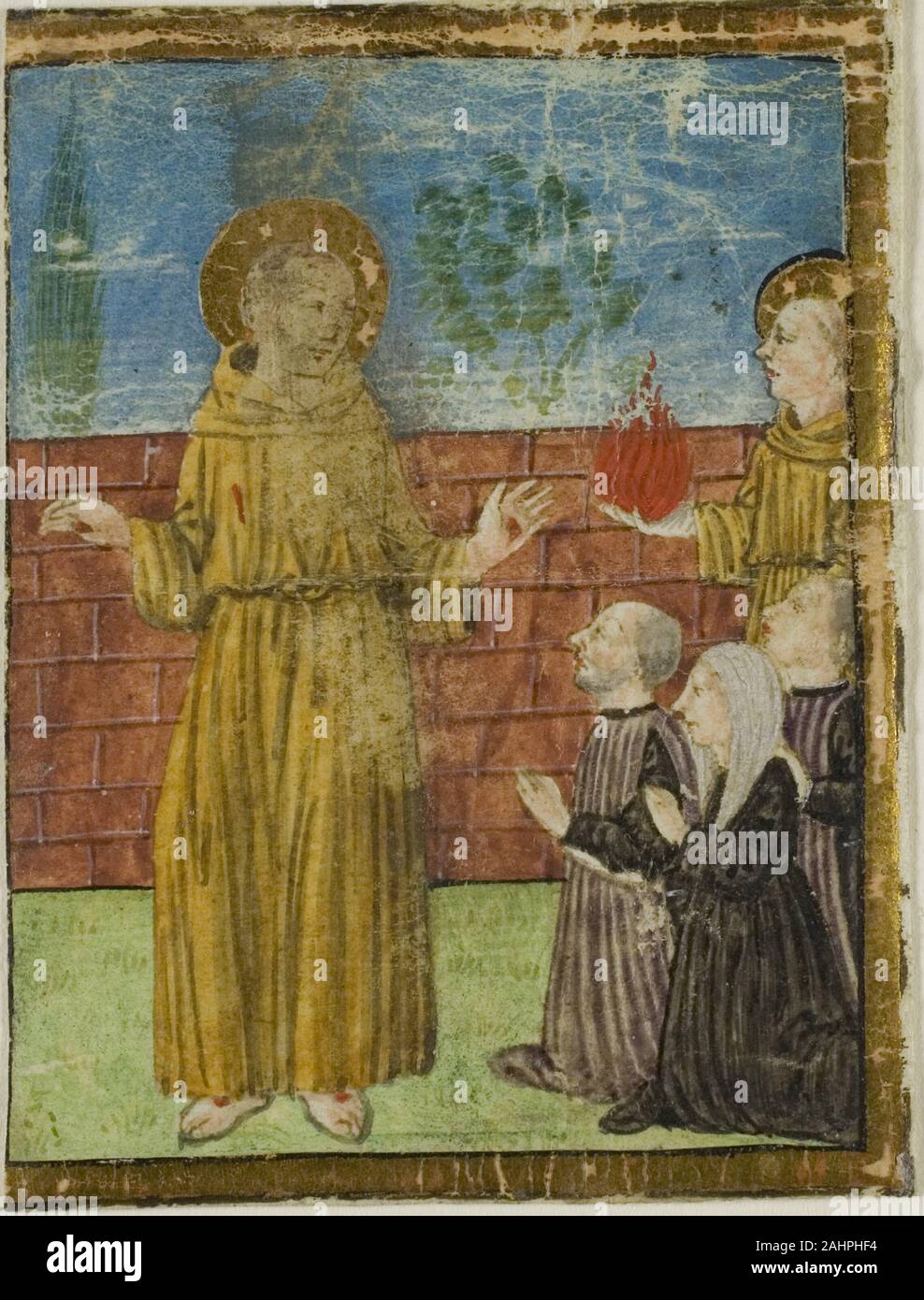 Manuskriptschnitt in tempera und blattgold auf pergament -Fotos und ...