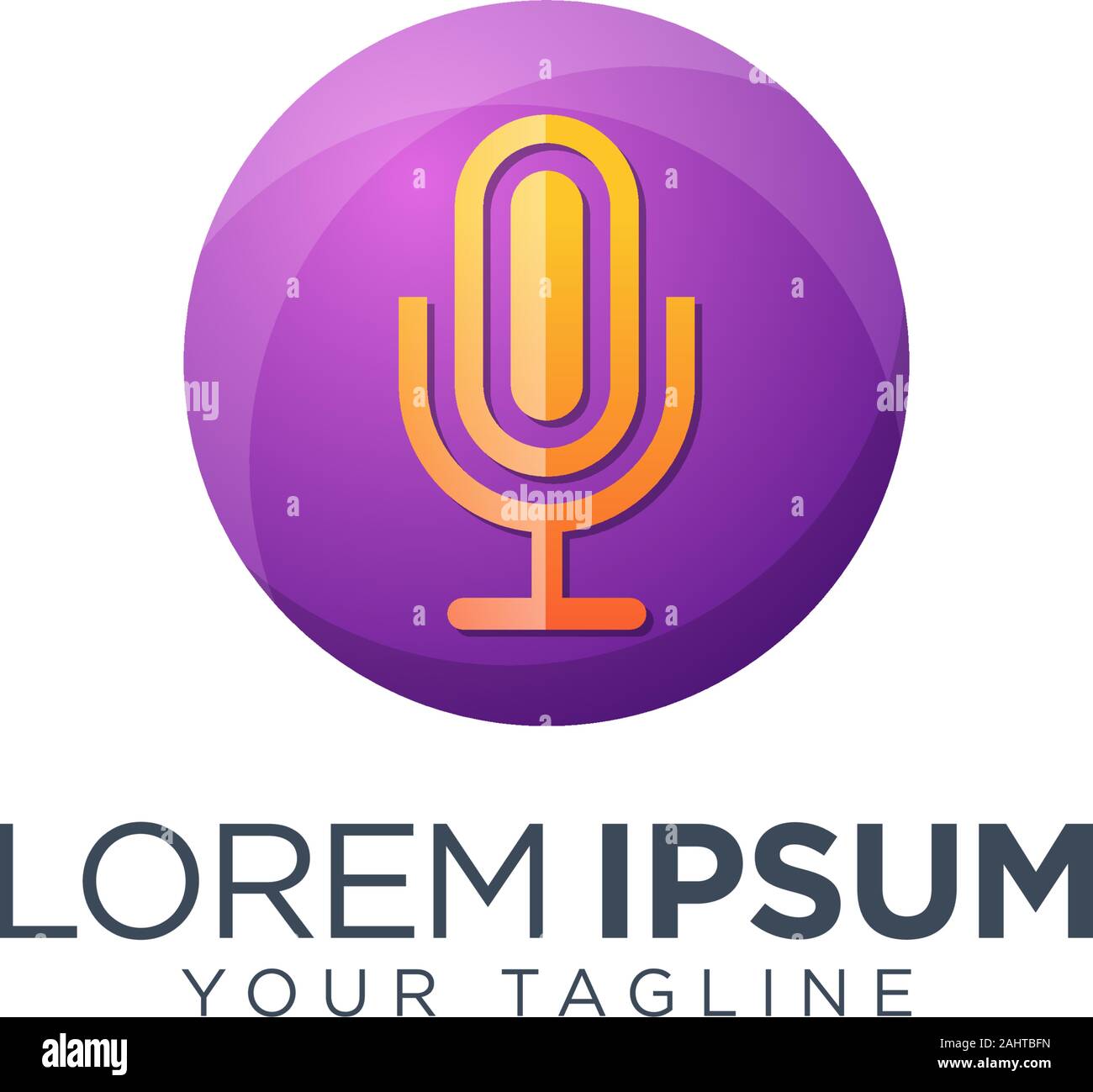 Microphone logo Stock-Vektorgrafiken kaufen - Alamy