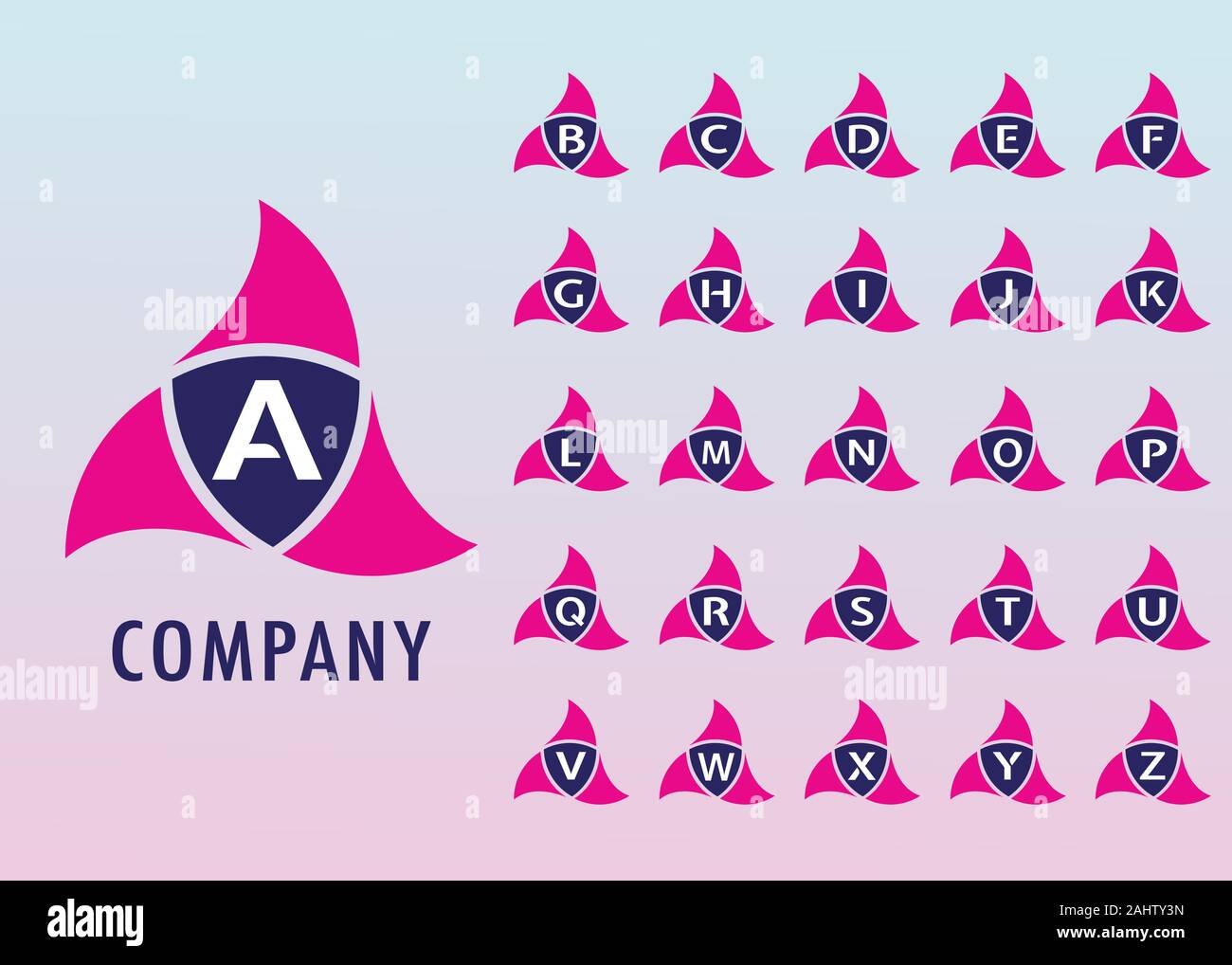 Pinky logo design -Fotos und -Bildmaterial in hoher Auflösung – Alamy