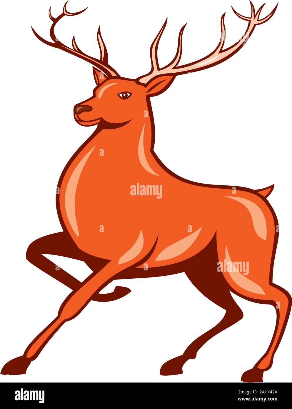 Cartoon stag -Fotos und -Bildmaterial in hoher Auflösung – Alamy