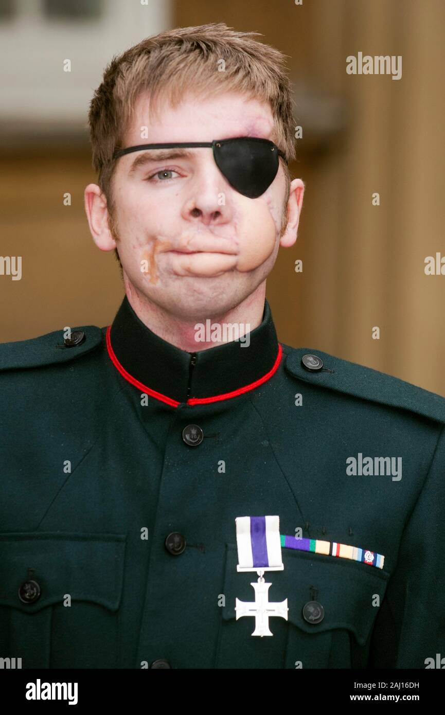 Corporal Ricky Fergusson von der Gewehre Regiment, die eine ...