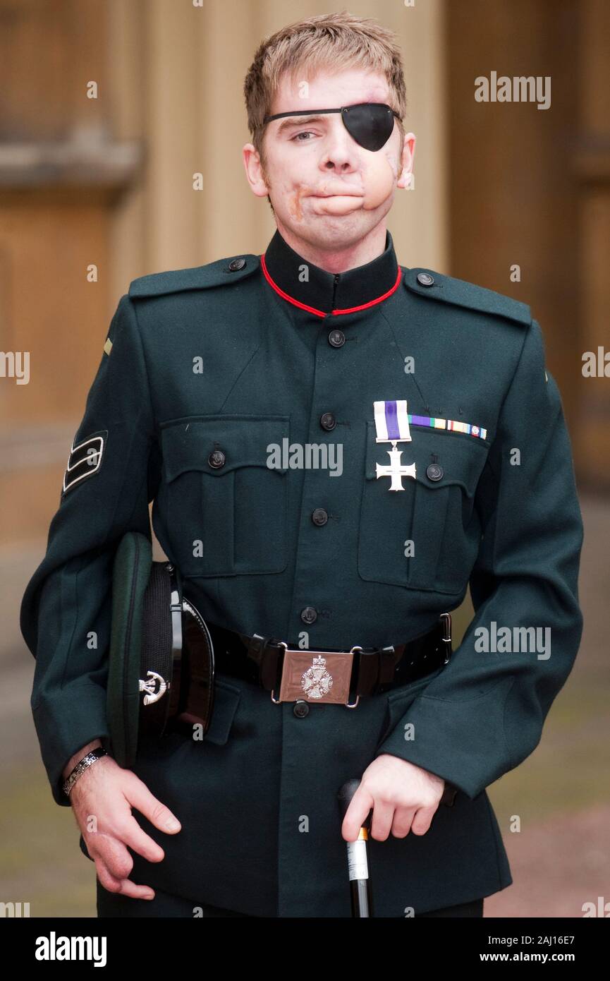 Corporal Ricky Fergusson von der Gewehre Regiment, die eine ...