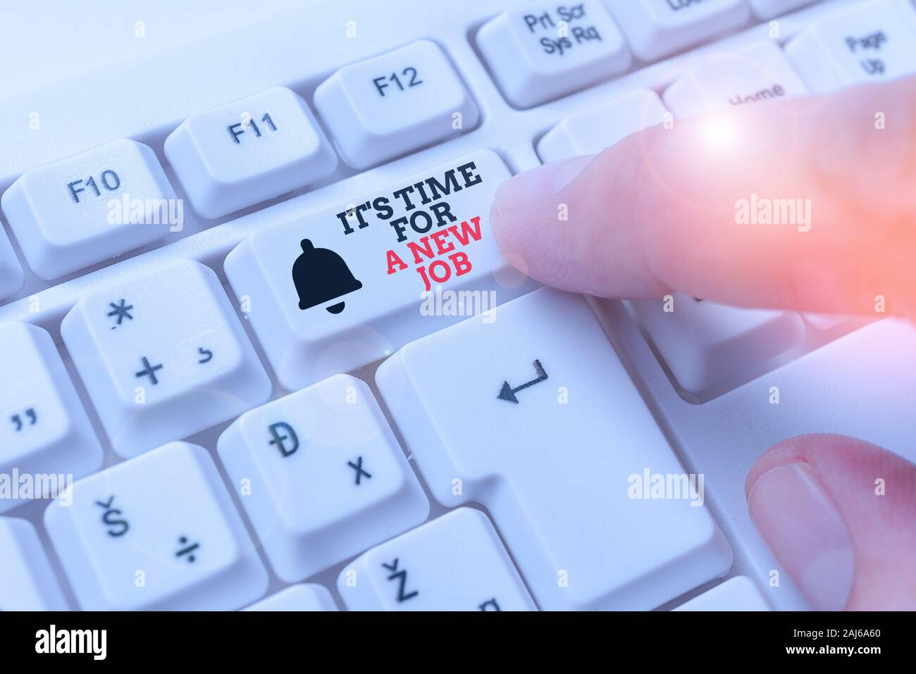 Handschrift Text schreiben s ist es Zeit für einen neuen Job ...