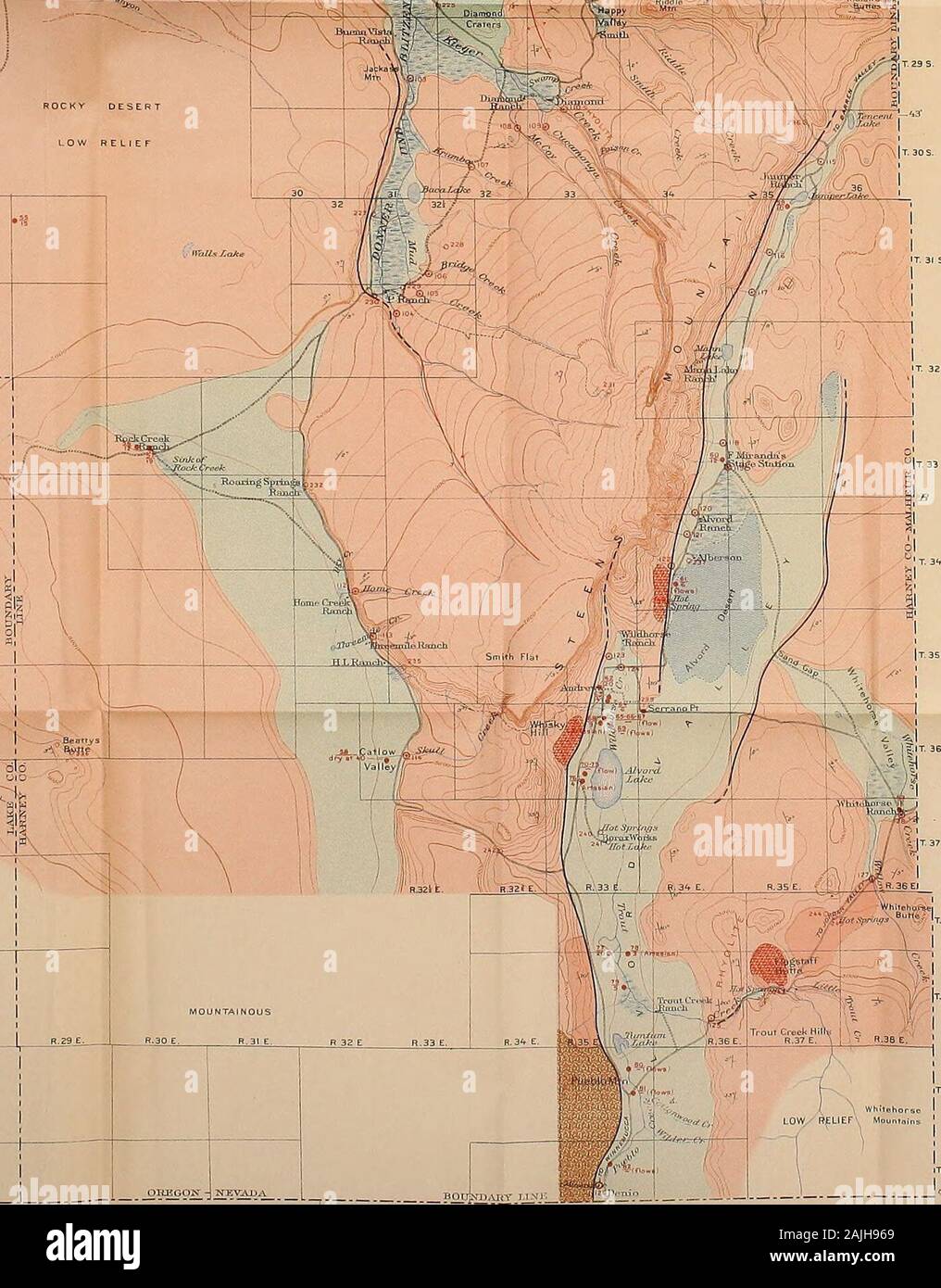 Geologie und Wasserressourcen der Harney Basin Region, Oregon. ^.^ Ich ...
