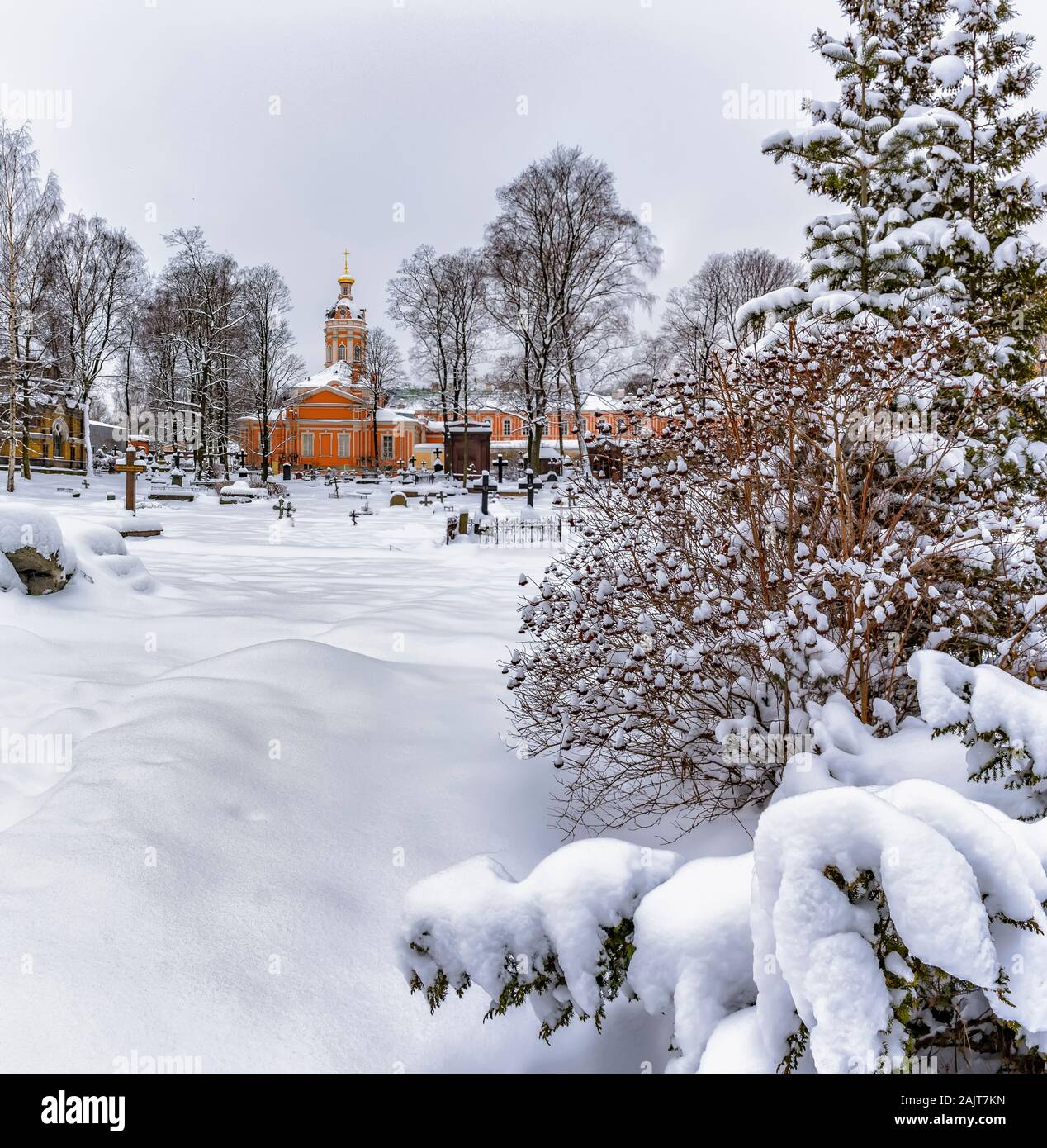 Nikolskoe Friedhof der Alexander-Newski-Kloster. St. Petersburg ...