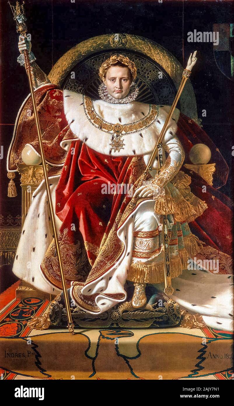 Jean Auguste Dominique Ingres, Napoleon I. auf seinem Kaiserthron ...
