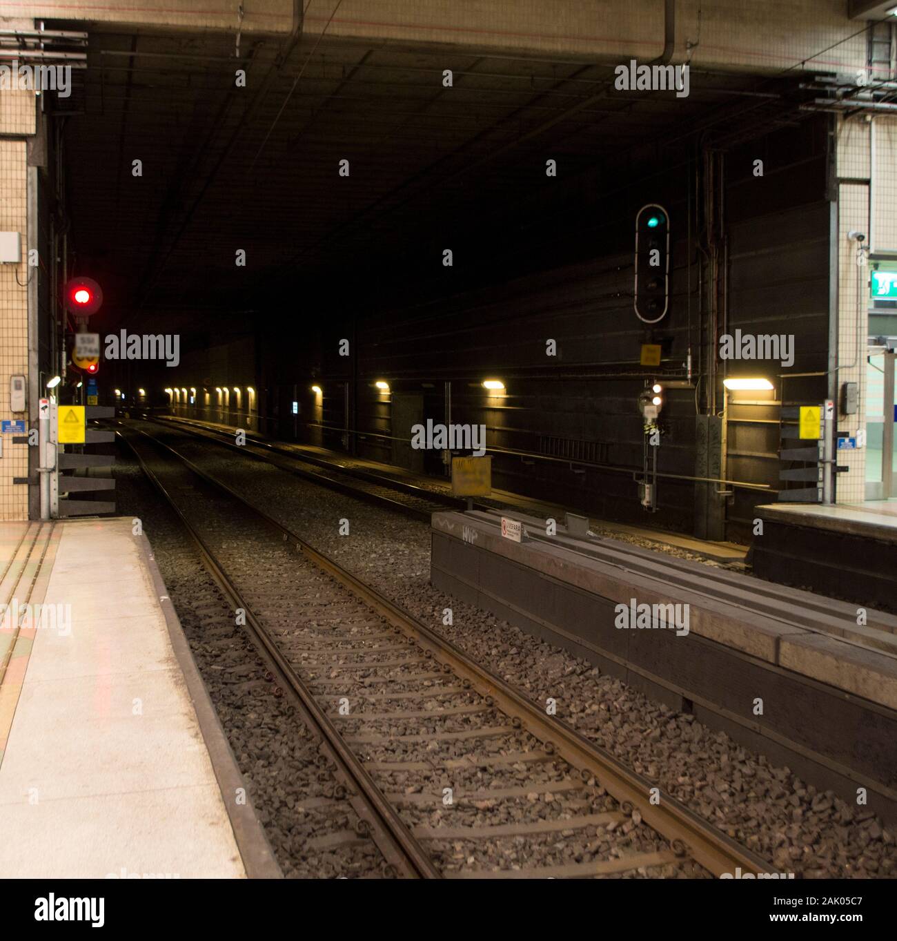 U bahn tracks Stockfotos und -bilder Kaufen - Alamy